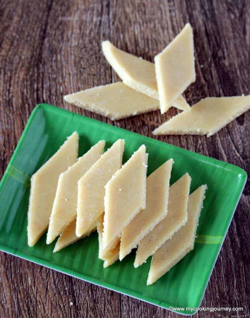 Badam Burfi | Badam Katli | Almond Burfi - My Cooking Journey