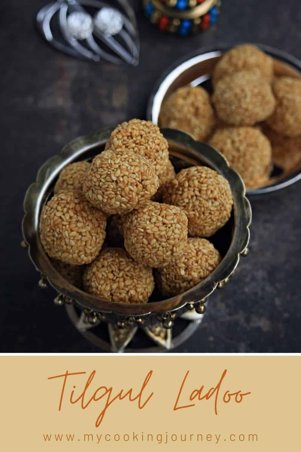 Til Ladoo | Tilgul Ladoo | Sesame Seed Ladoo - My Cooking Journey