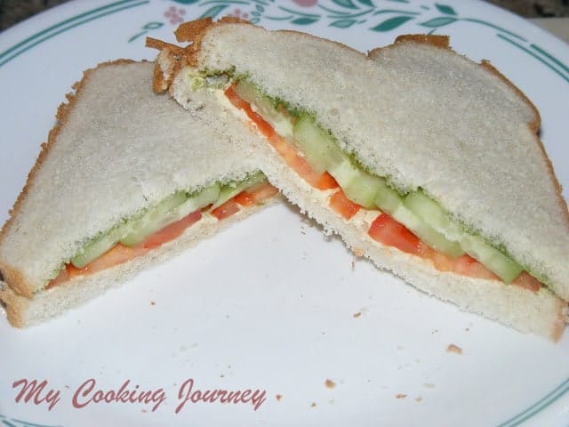 Simple Bread Sandwich Recipe - My Cooking Journey