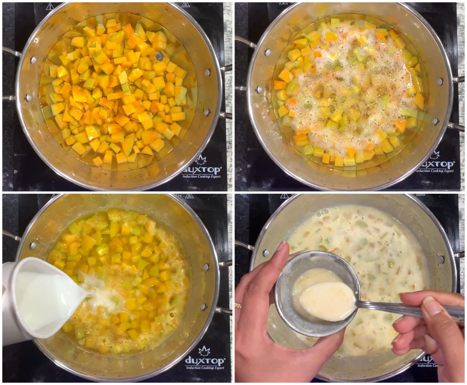 Parangikai Paal Kootu | Tender Yellow Pumpkin Kootu